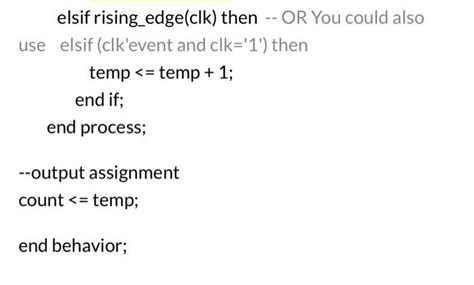 Solved Below You Can Find The Code For A Binary Counter In Chegg