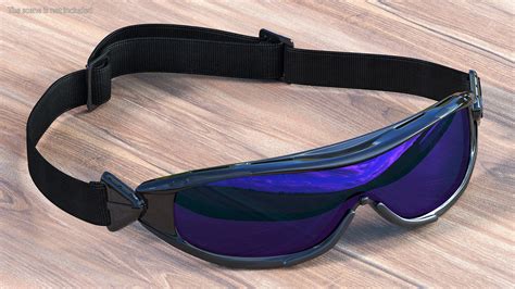 3d Blue Polarized Ski Sunglasses Turbosquid 2147237