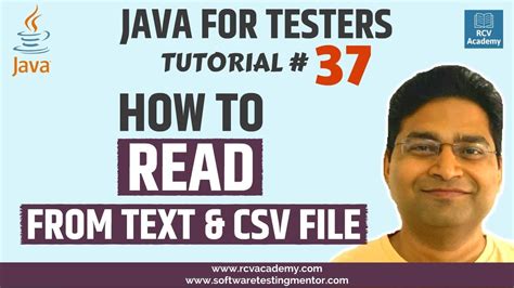 Java For Testers 37 How To Read Data From Csv And Text File In Java Software Testing Mentor