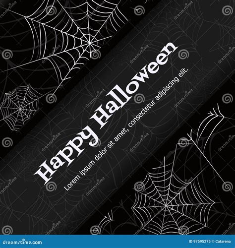 Vector Spider Web Stock Vector Illustration Of Papper 97595275