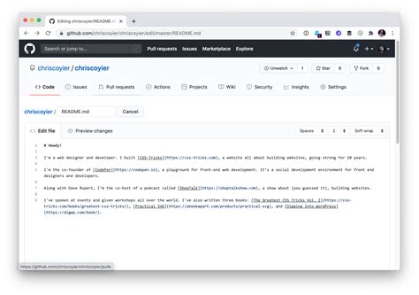 the github profile trick css tricks