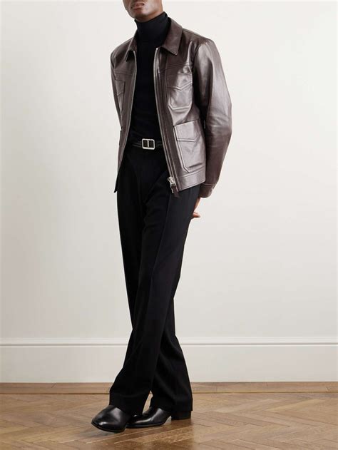 Tom Ford Leather Jacket For Men In 2024 Leather Jacket Outfits Tom