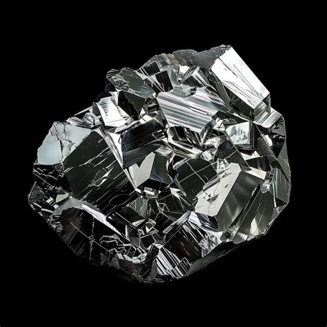 Premium Photo Chromium Ore With Angular Polygonal Form Steel Gray Color An Earth Material