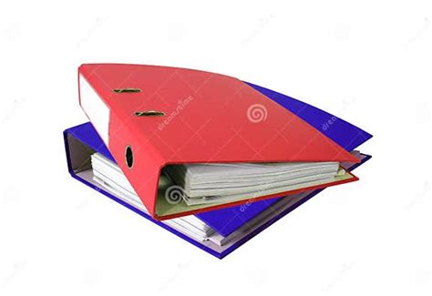 stack of office folders isolated stock image image of archive