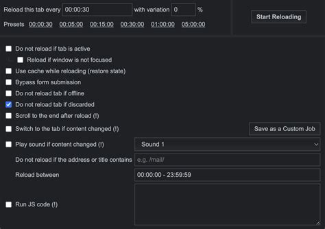 Unloaded Tabs Should Not Be Reloaded · Issue 116 · James Fraytab Reloader · Github
