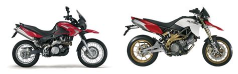 Motorrad Vergleich Aprilia Pegaso 650 Trail 2007 Vs Aprilia Dorsoduro
