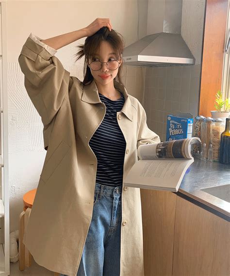 봄신상5 하우스하프 트렌치코트 하프트렌치 봄아우터 간절기아우터 루즈핏자켓