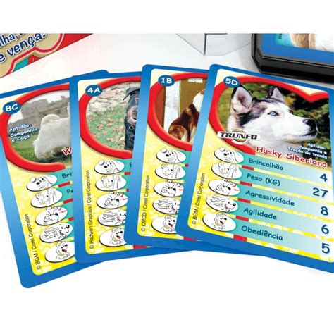 Jogo Super Trunfo Caes De Raca Grow