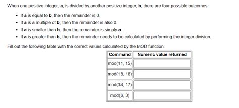 Solved When One Positive Integer A Is Divided By Another