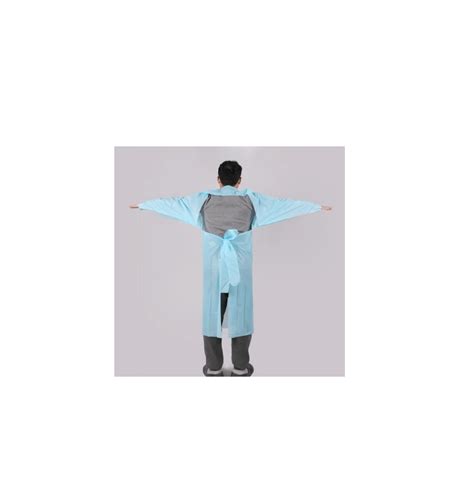 Cpepe Clinical Disposable Blue Isolation Medical Covid 19 Gowns With