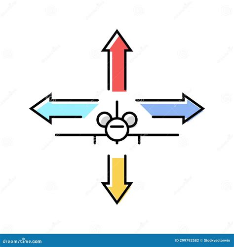 Flight Control Tower Linear Icon Thin Line Illustration Vector