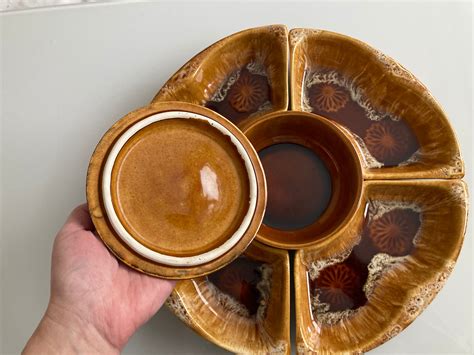 Vintage Wade Ceramic Lazy Susan Serving Dishes California Etsy