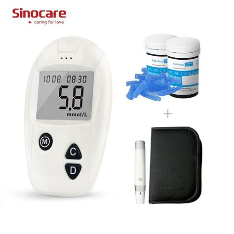 Sinocare Blood Sugar Monitoring Glucometer Machine Non Invasive Glucose