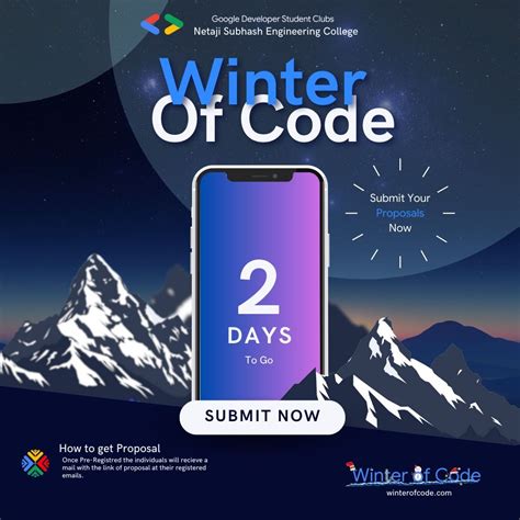 Winter Of Code On Linkedin 🎉 Only 2 Days Left For Winter Of Code