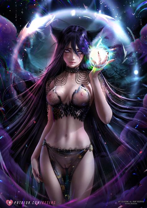 League Of Legends Ahri Axsens Belly Belly Button Rule 34 XYZ