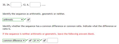 Solved Identify The Sequence As Arithmetic Chegg