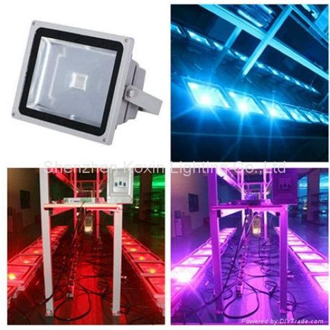 DMX Controlled 30W RGB LED Floodlight Outdoor IP65 KX LPL1 30WA4F KOXIN China Manufacturer