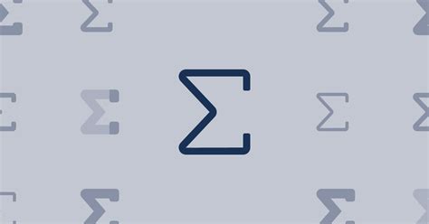 Sigma Summation Light Icon Font Awesome