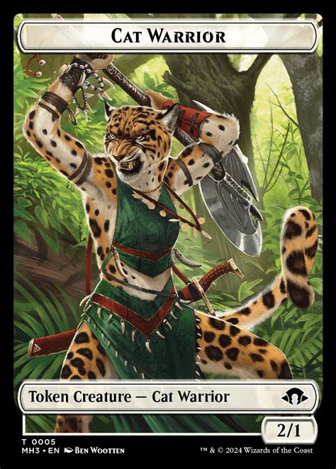 Cat Warrior Token Modern Horizons 3 Modern Card Kingdom