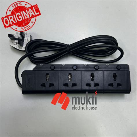 Wener 13a 4 Point 3 Pin Multi With Earthing Extension Socket 2 6 Meter