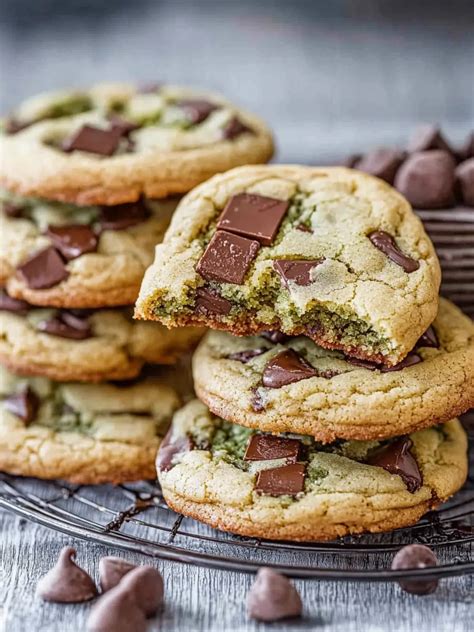 Irresistibly Chewy Dubai Chocolate Chip Cookies Recipe
