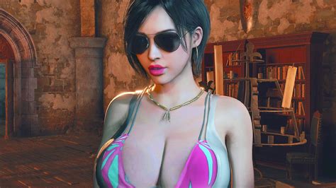 Thicc Lady Ada Wong Swimsuit Jiggle Physics Mod Resident Evil 4 Remake