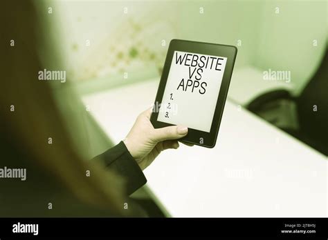 inspiration showing sign website vs apps business approach doubt