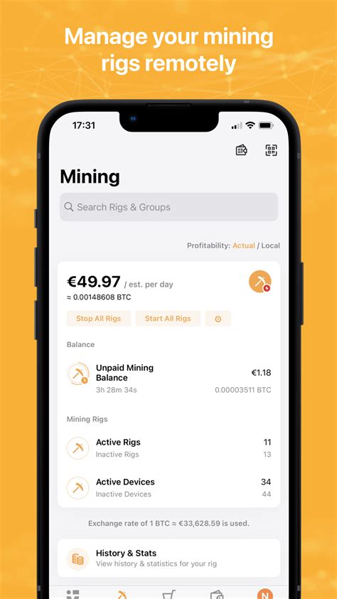 NiceHash pour iPhone Télécharger