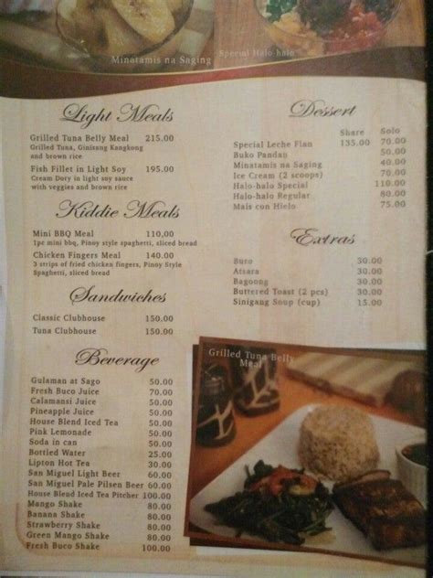 Menu At Three Sisters Bbq Pasig 1603 E Capitol Dr