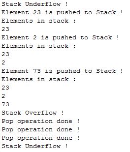 Implementation Of Stack Using Array Program Officialmediaget