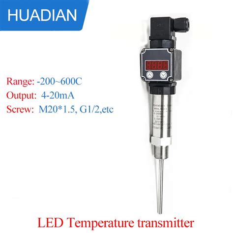 Factory 4 20ma Temperature Sensor Pt100 High Temperature Transmitter