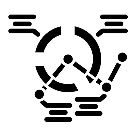 Premium Vector Analytics Glyph Solid Black Illustration