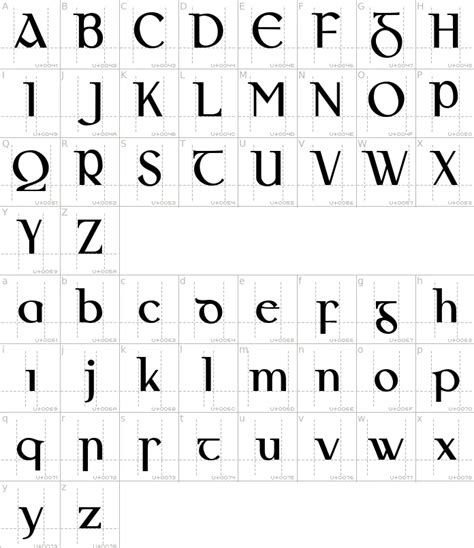 Litir Gaeilge Irish Script Font By Aemun Download Free Stl Model