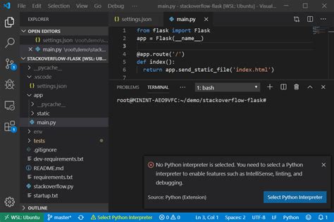 Python Vscode Does Not Seem To Accept Interpreter From Virtual