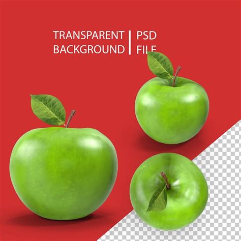 Maçã Verde Png Psd Premium