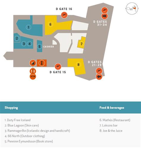 Keflavik Airport Kef Terminal Maps Shops Restaurants Food Court 2025