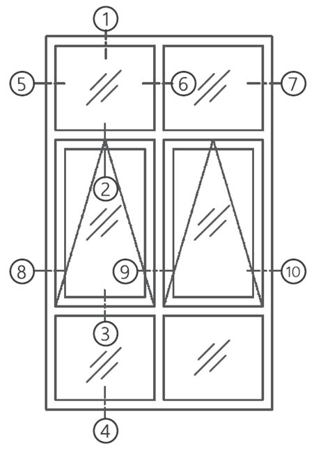 ชุดบานกระทุ้งคู่ บานฟิก Tm แบบใช้กล่องก้าน Thai Metal Windows