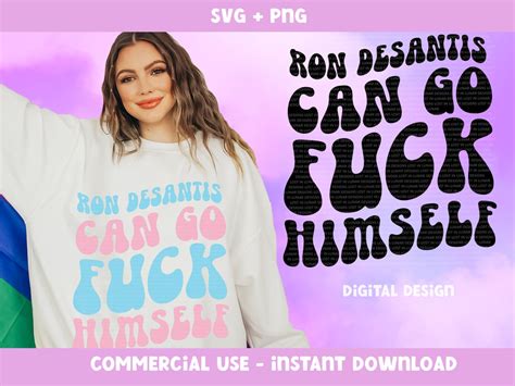 Retro Liberal Svg Dont Say Desantis Svg Ron Desantis Can Go Fuck