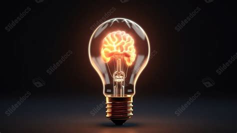 Entertaining Brain Character In 3d Powerpoint Background For Free