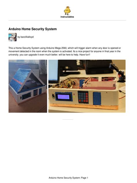 Arduino Home Security System Pdf Arduino Electrical Network Arduino Home Security System Pdf Arduino Electrical Network