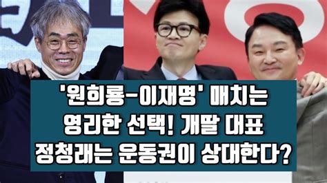 한동훈 깜짝발표 김경율 정청래 지역구인 마포을 출마 Youtube