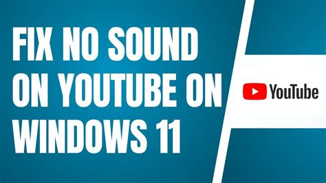 No Sound On YouTube On Windows Fix YouTube