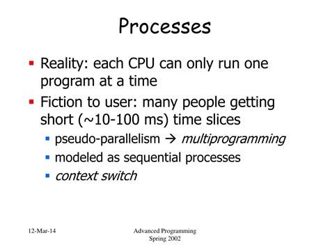 Ppt Unix Processes And Threads Powerpoint Presentation Free Download Id338298