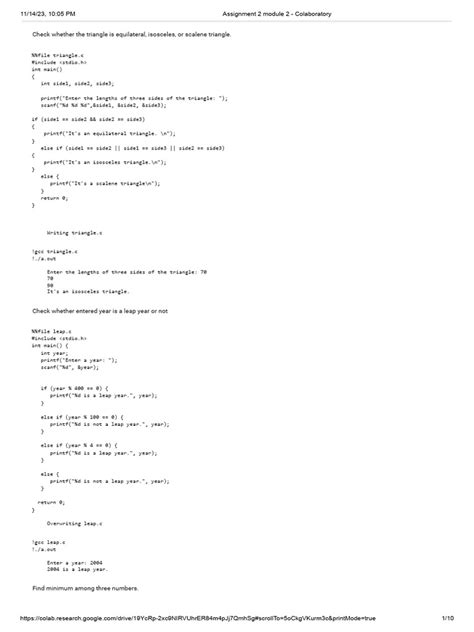 assignment 2 module 2 colaboratory pdf pointer computer