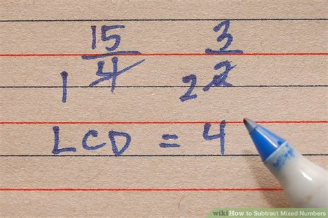 How To Subtract Mixed Numbers 6 Steps With Pictures WikiHow