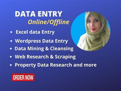I Will Be Your Virtual Assistant For Data Entry Web Research