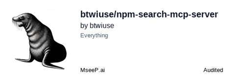 Npm Search Mcp Server Mcp Servers · Lobehub
