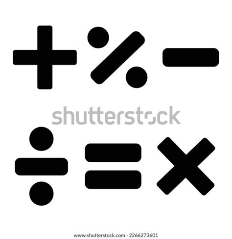 Black And White Maths Symbols