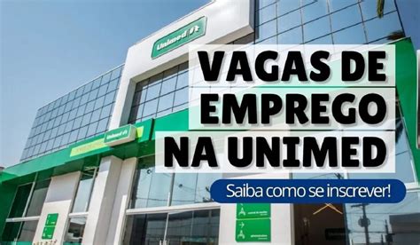 UNIMED abre vagas home office de nível médio e sem experiência