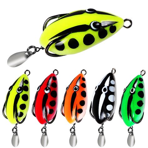 Umpan Katak 4cm56g Soft Frog Fishing Lure Mini Soft Lure Double Hooks